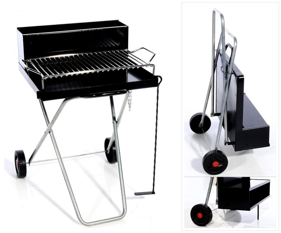GRILL GR CON RUOTE-GRIGLIA TONDINO NIC H87 L73 | Leroy Merlin