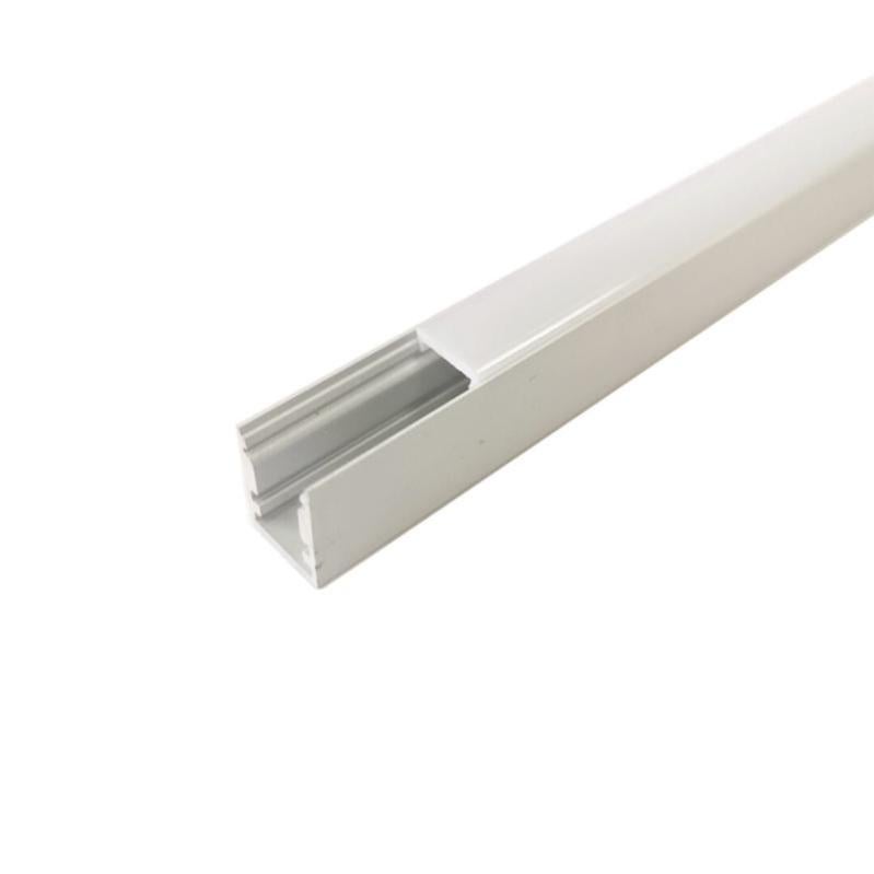Profilé Aluminium 2m pour Ruban LED - Cache Opaque - SILAMP | Leroy Merlin