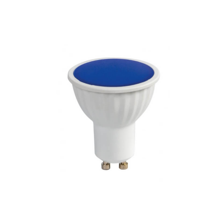 LED ITALIA GU10LEDBLUE7W LAMPADA LED BLUE 7W GU10 230VAC | Leroy Merlin