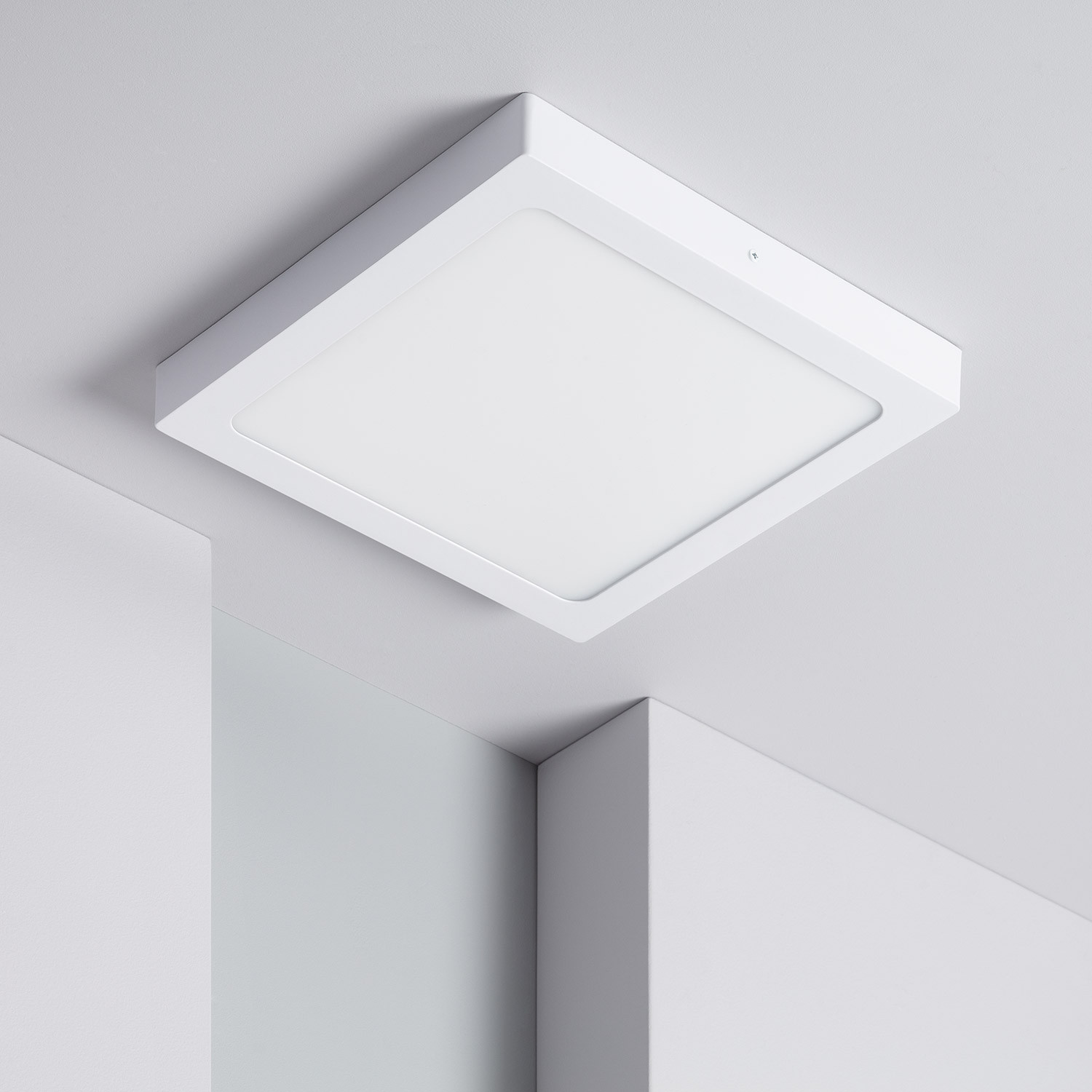 Ledkia Plafón LED 24W Cuadrado 300x300 mm Blanco Cálido 2700K - 3200K ...