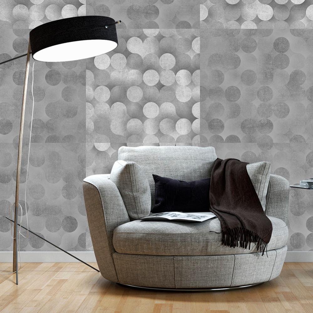 Papier peint - Light Grey Rain - 50x1000 | Leroy Merlin