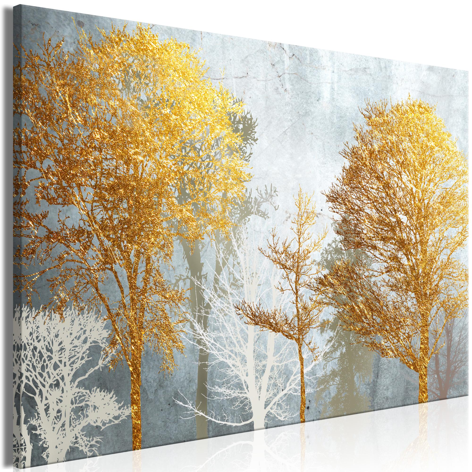 Tableau - Hoarfrost and Gold (1 Part) Wide - 90x60 | Leroy Merlin