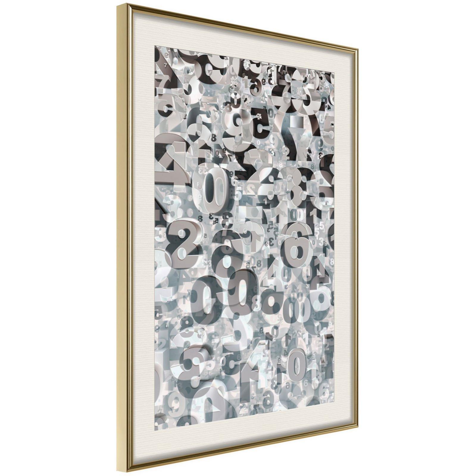 Tableau cadre Chiffre - 20 x 30 cm | Leroy Merlin