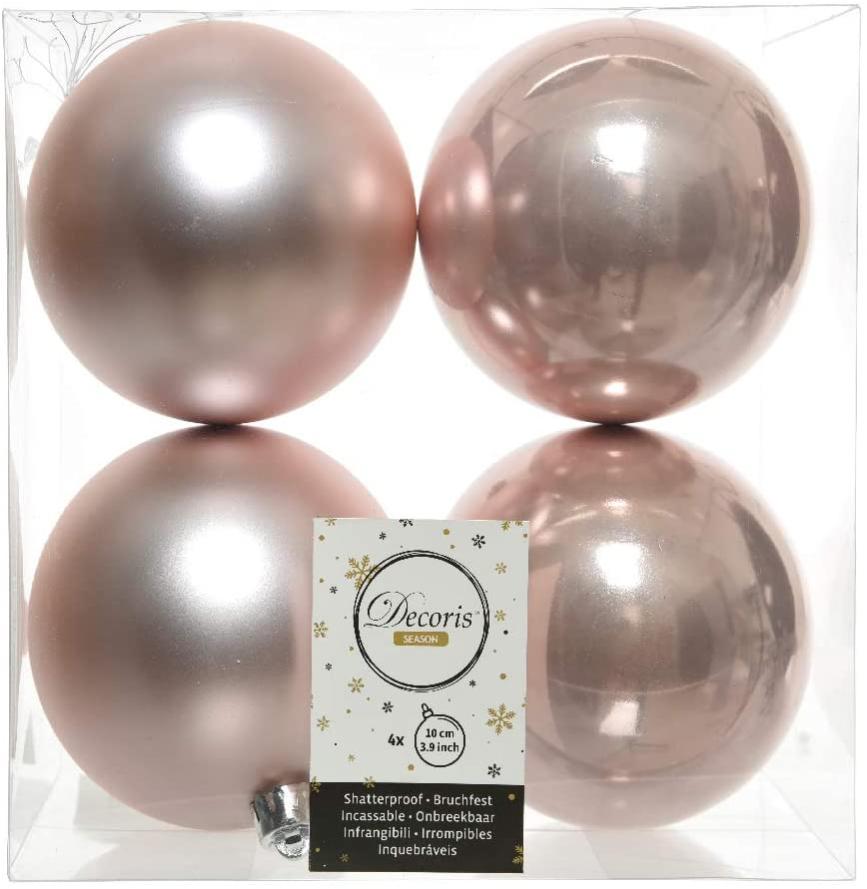 Decoris Box 4 Sfere Rosa Cipria 100 022215 | Leroy Merlin