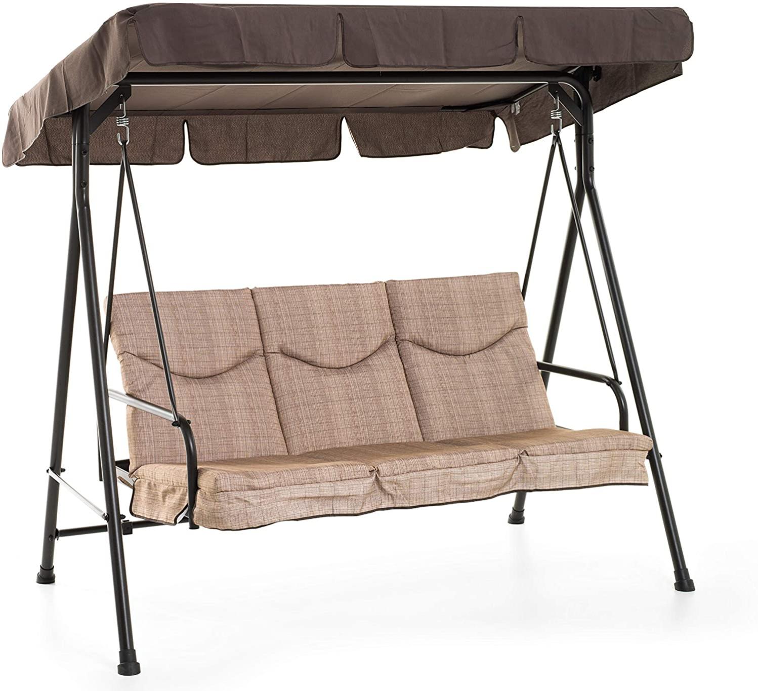 Dondolo Gran Madagascar Beige 3 Tre Posti Arredo Esterno Giardino ...