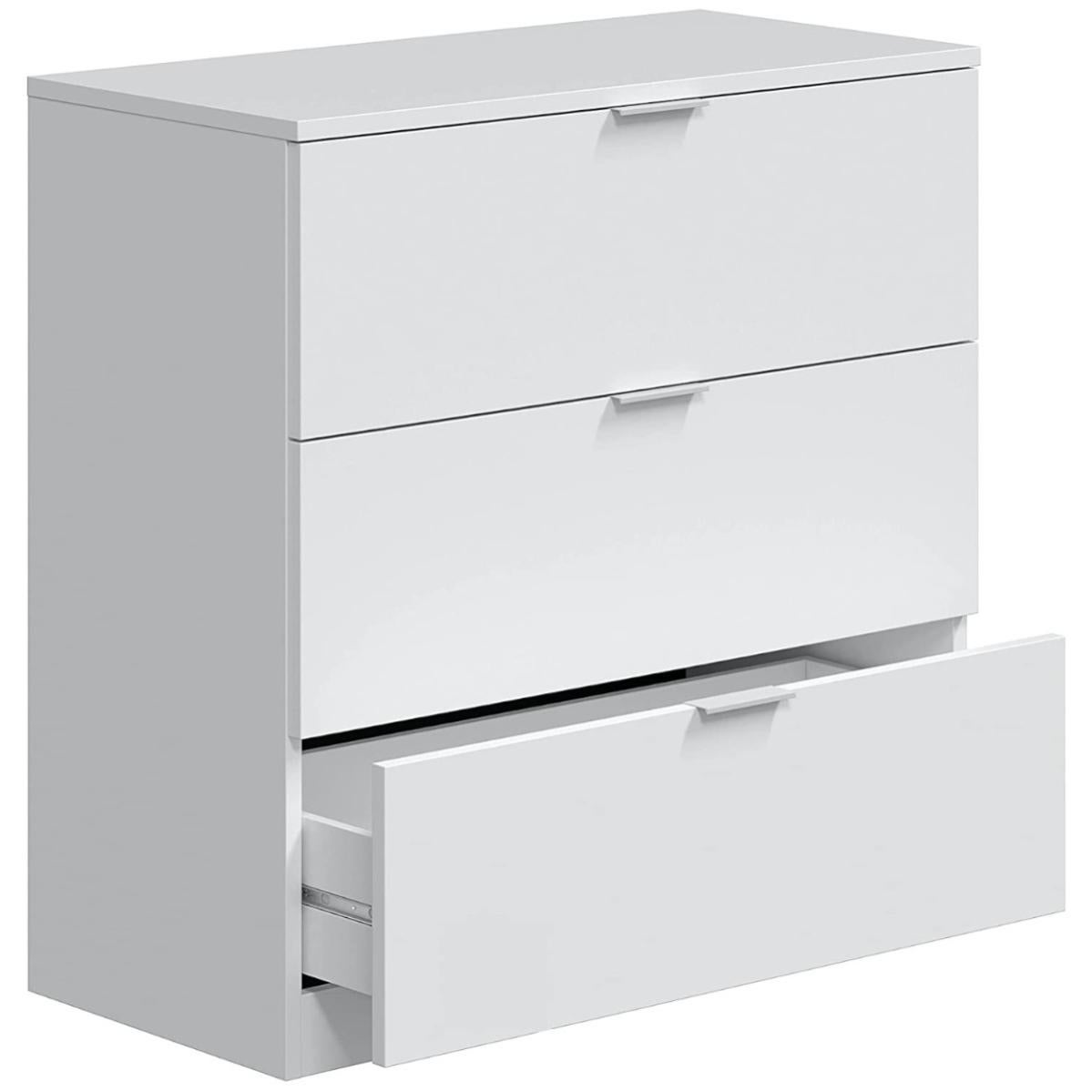 Divina Home LC7823O Cassettiera 3 cassetti in legno 80x38x77 cm bianca ...