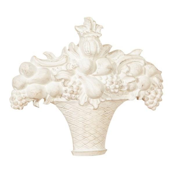 FREGIO CESTO FRUTTA IN LEGNO FINITURA BIANCO ANTICATO MADE IN ITALY ...