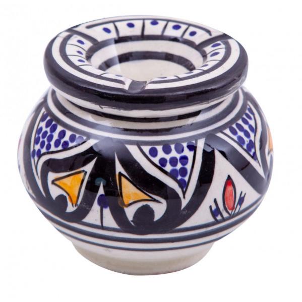 Posacenere antiodore e antivento in ceramica decorato a mano | Leroy Merlin