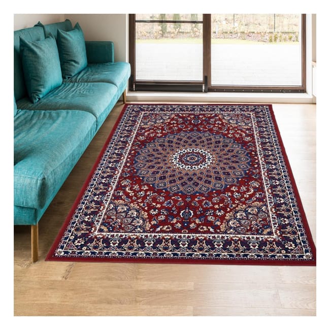 Tapis orient style 160x230 cm Rectangulaire AF ROSOR Rouge Salon adapté ... Tapis orient style 160x230 cm Rectangulaire AF ROSOR Rouge Salon adapté ...