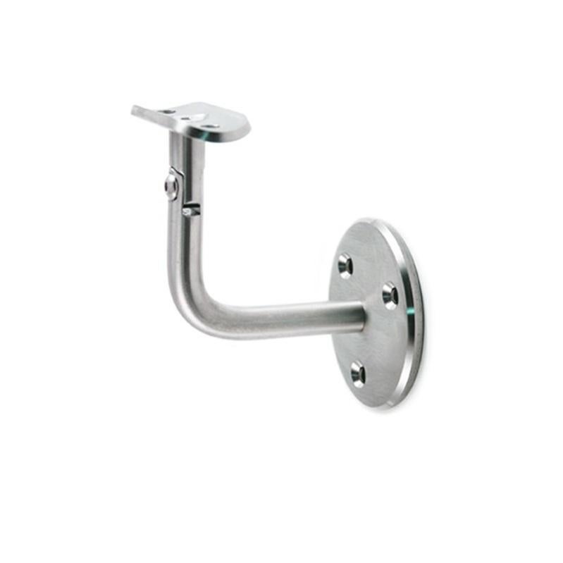 Support de main courante mural coudé articulé inox | Leroy Merlin