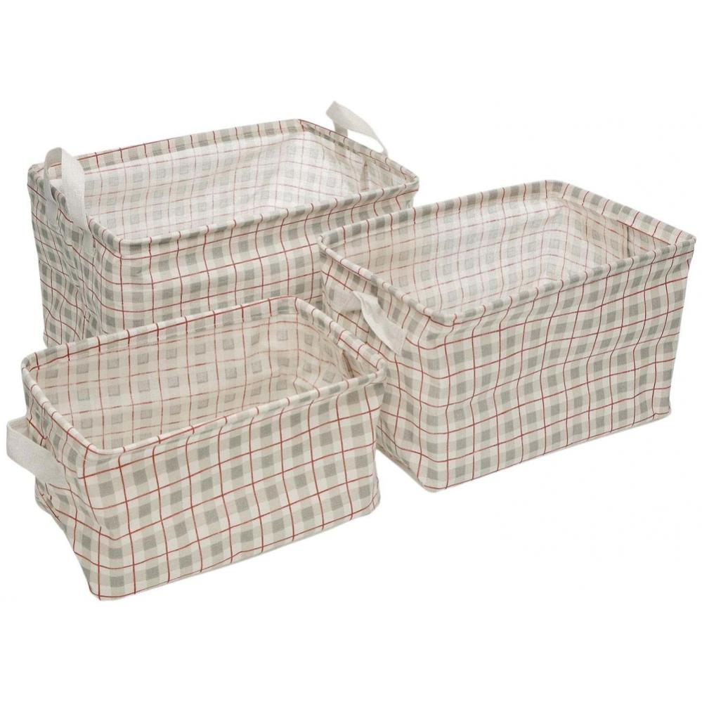 Set de 3 paniers de rangement en tissu CamyVersa | Leroy Merlin