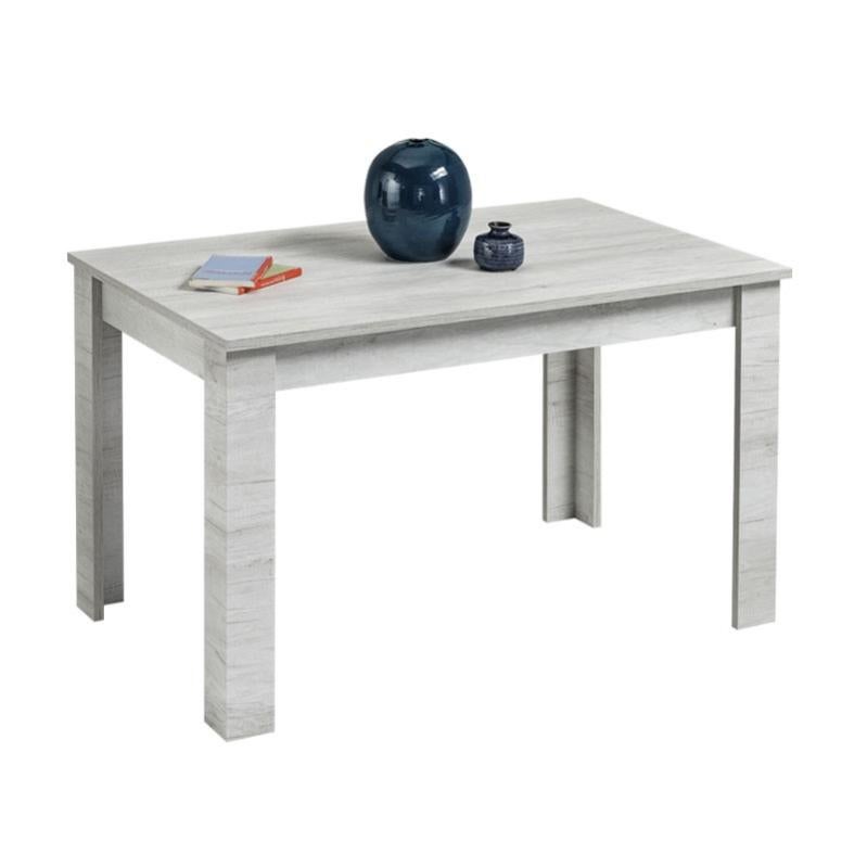 Tavolo estensibile in legno nobilitato colore betulla bianco 100x100xh ...