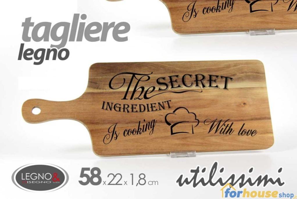 Tagliere in legno acacia bar ristoranti pub cm 58 x 22 | Leroy Merlin