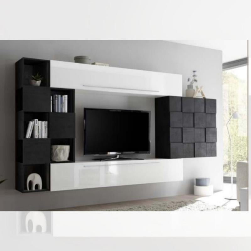 Mur de rangement Bianco Ossido SANDIEGO 320x35x h200 cm | Leroy Merlin