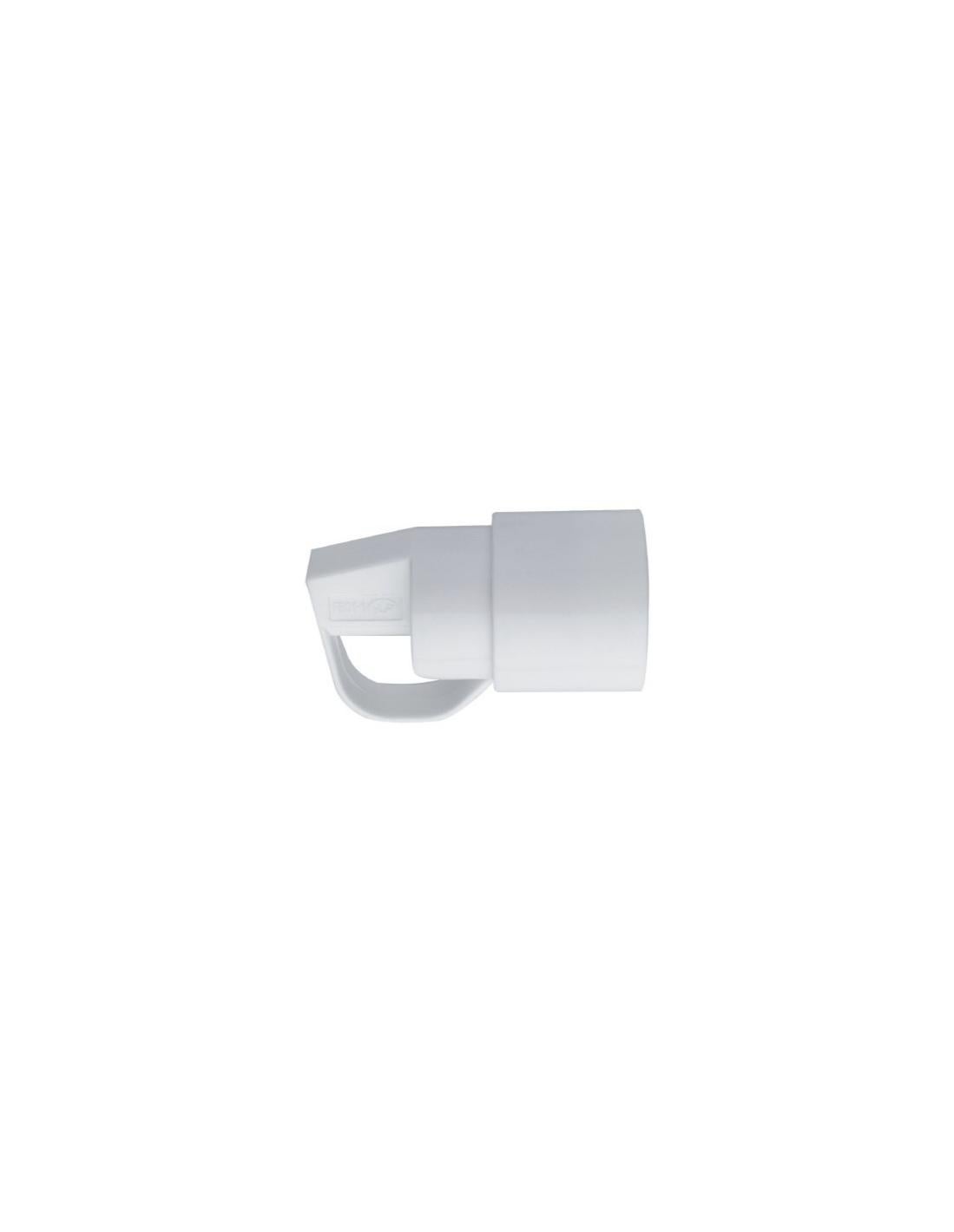 Fiche Plastique 2p+t-10/16 A Femelle Blanc Avec Anneau | Leroy Merlin