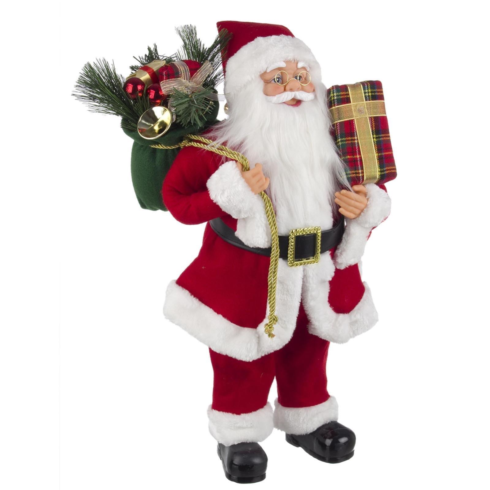 Babbo Natale pupazzo "Tradizionale" con vestito Rosso per Interni ed ...