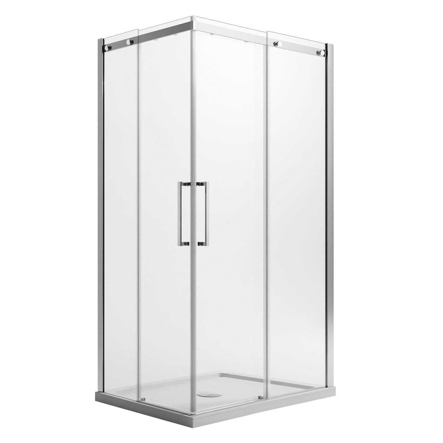 Box Doccia Rettangolare 80x120 H198 Trasparente 6mm mod. Ready | Leroy ...
