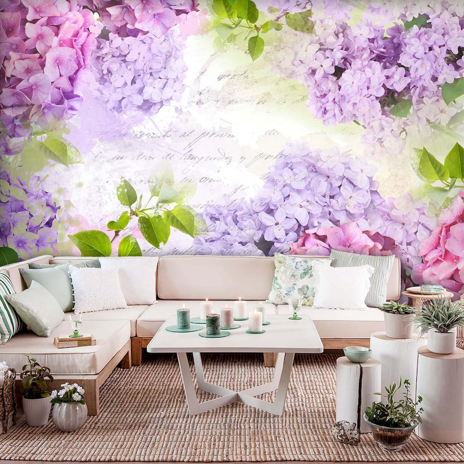 Papier peint adhésif Les lilas de mai - 98 x 70 cm | Leroy Merlin