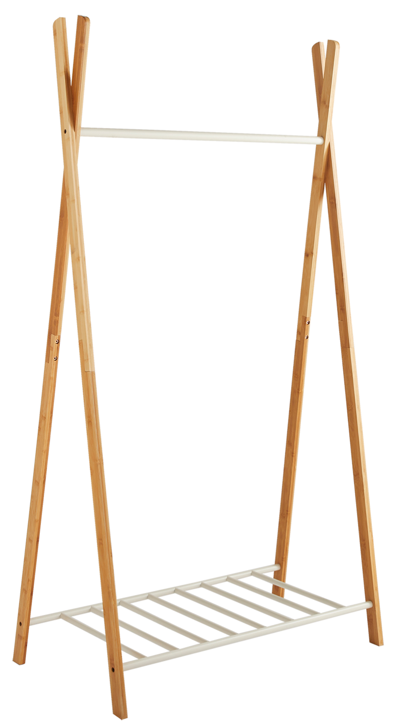 Yaka appendiabiti e scarpe in bambù e metallo - 1 armadio bar, 1 ...