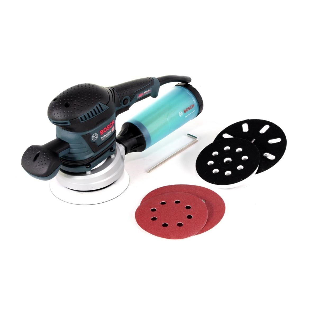 Bosch GEX 125 - 150 AVE Professional 400 W Ponceuse excentrique + Insert correspondant au L-BOXX ...