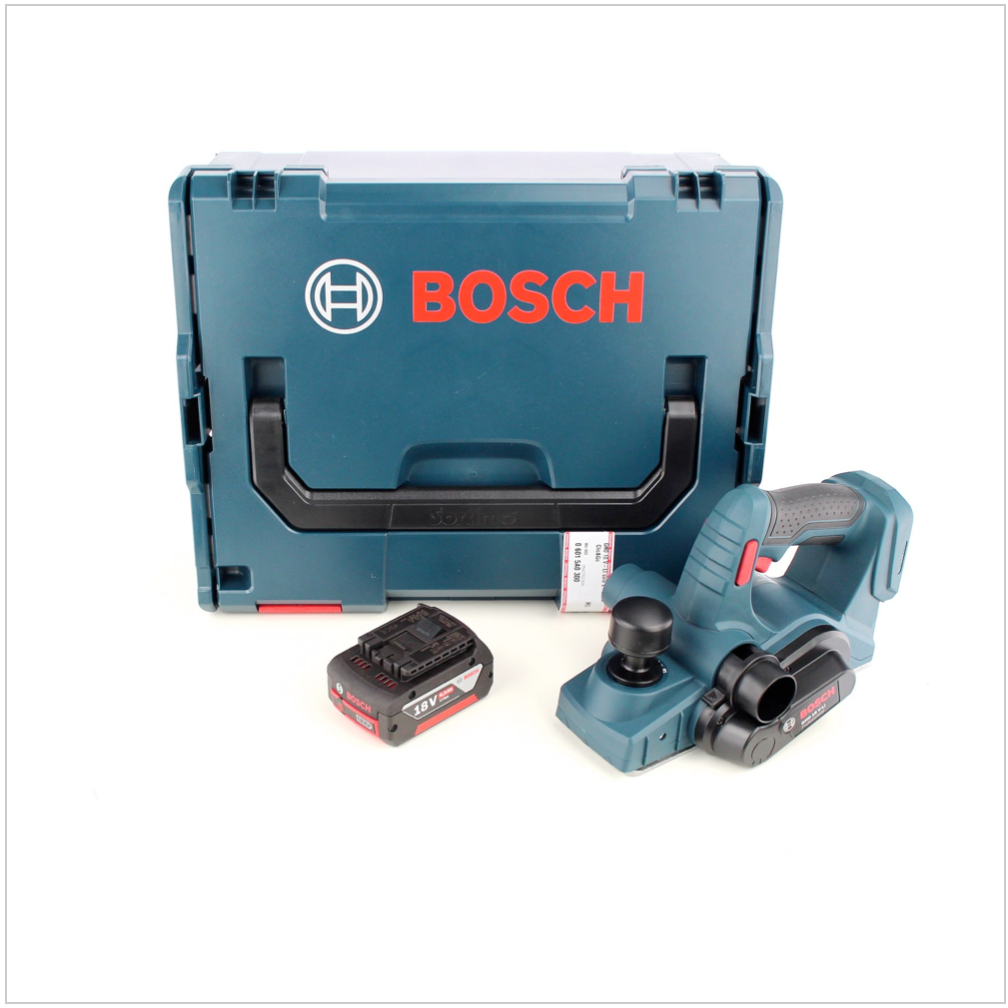 Bosch GHO Raboteuse sans fil 18V 82mm + 1x Batterie 5,0Ah + Coffret de ...