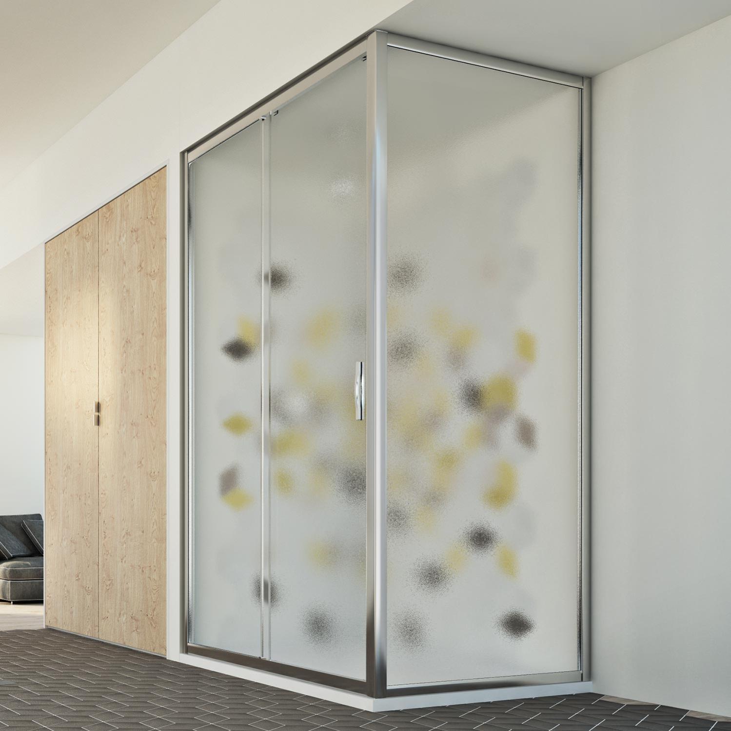 Box Doccia 70x110 CM H198 stampato C mod. Young Duo 1 Anta | Leroy Merlin