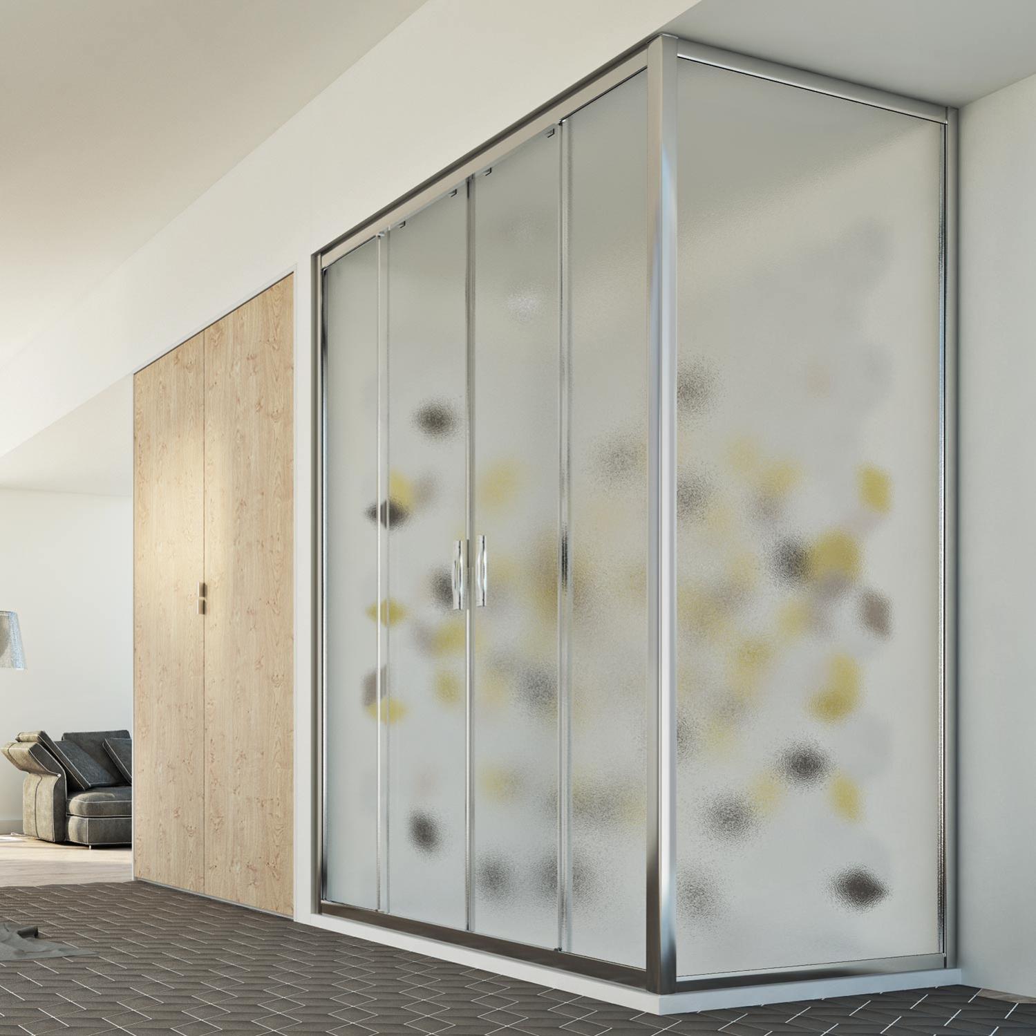 Box Doccia 90x120 CM H198 stampato C mod. Young Duo 2 Ante | Leroy Merlin