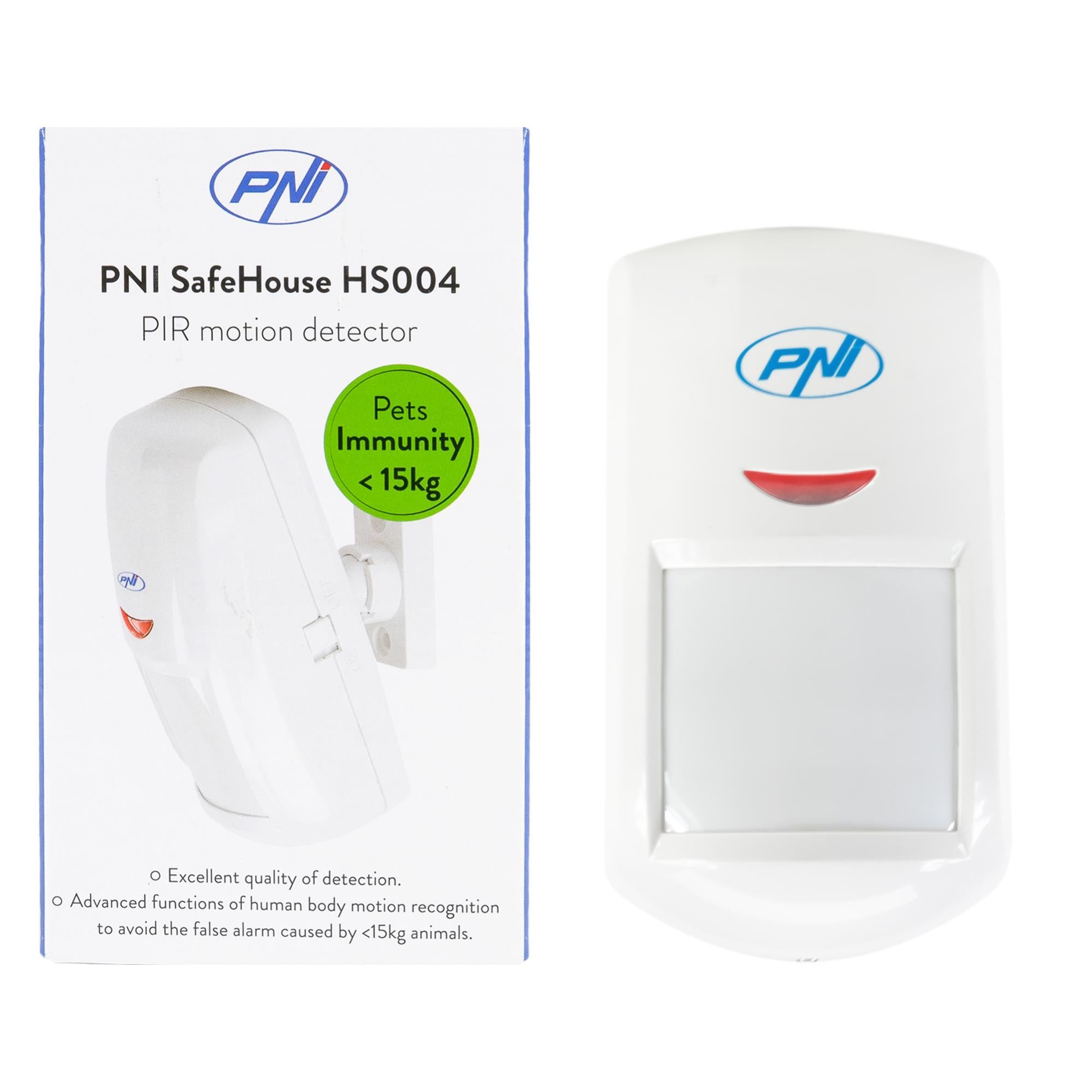 Sensore di movimento PIR PNI SafeHouse HS004, per sistemi di allarme ...