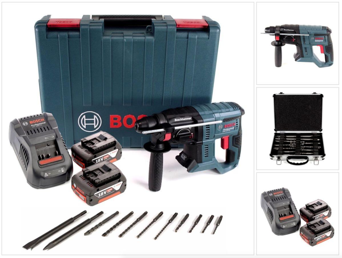 Bosch Gbh 18v-20 18 V Li-ion Marteau Perforateur Sans Fil Sds-plus + 2x ...
