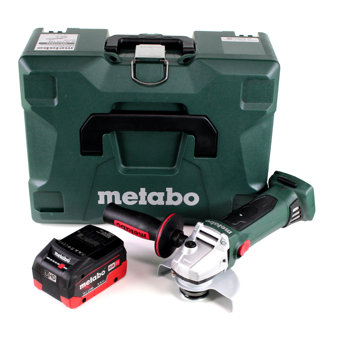 Metabo W 18 LTX 125 Quick Meuleuse d'angle sans fil 18V 125mm ( 602174840 ) + Coffret MetaLoc ...