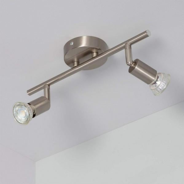 Lampadario Ledkia Oasis 2 Argento (320x130xø90 Mm) | Leroy Merlin
