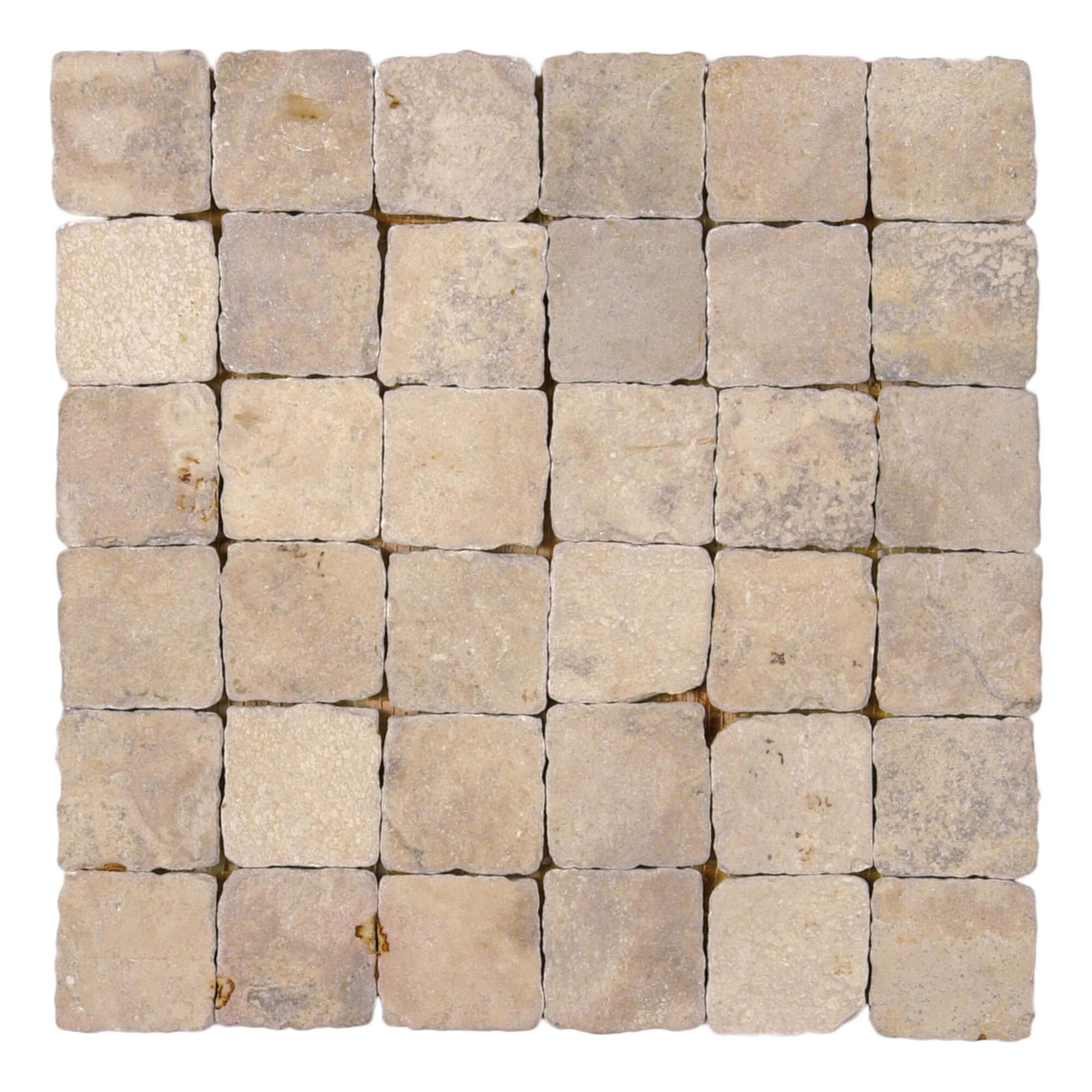 Mosaïque Sol Et Mur Marbre Beige 30.5x30.5cm (vendu à l'unité) - RO'MA ...
