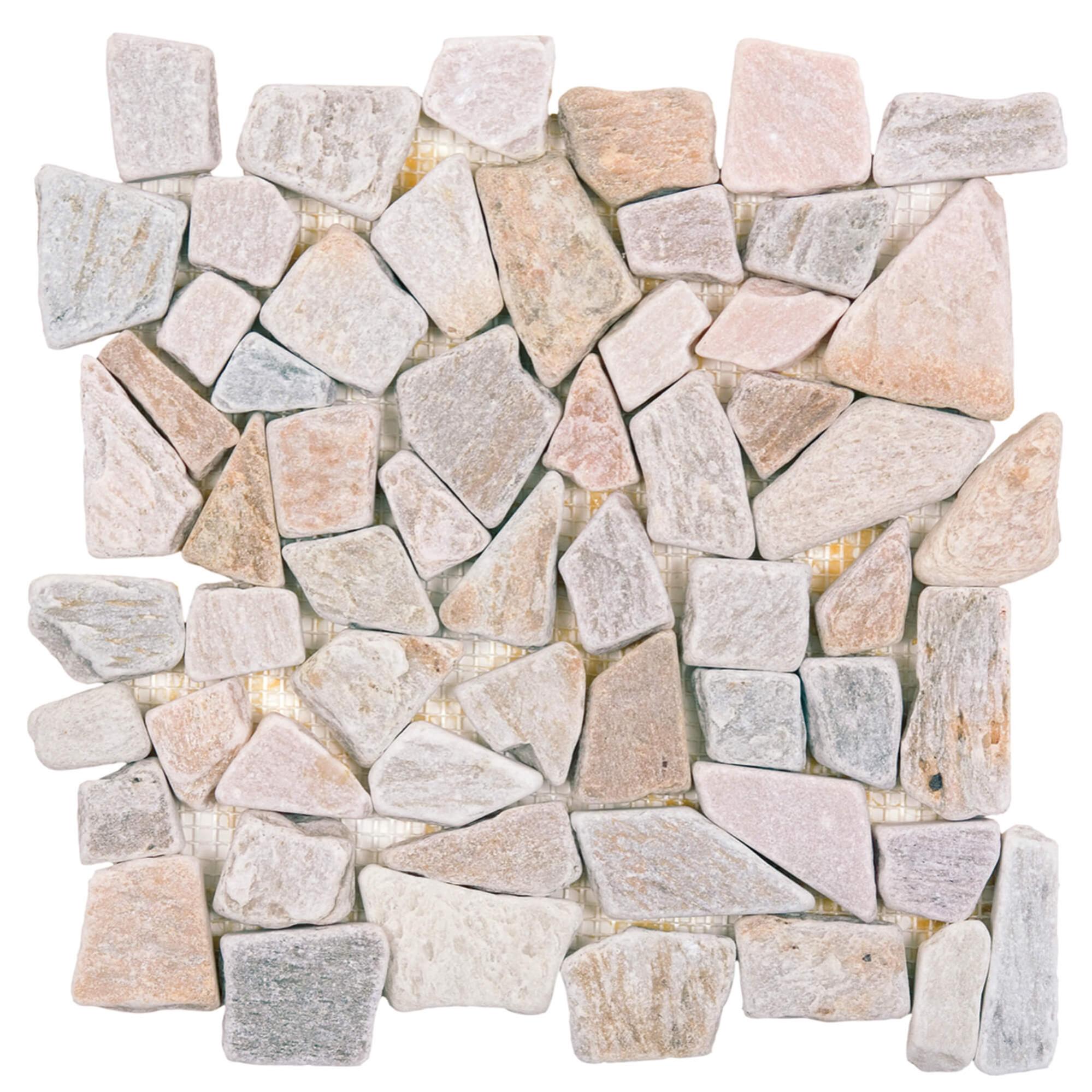Mosaïque Sol Et Mur Opus Marbre Beige Et Gris 30x30cm (vendu à l'unité ...