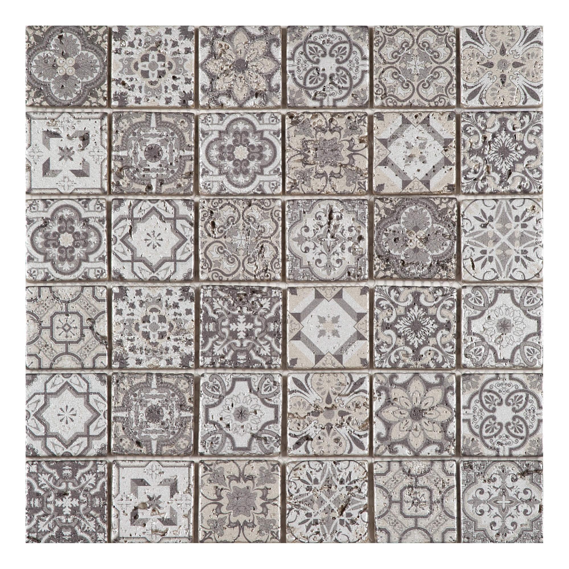 Mosaïque Mur Marbre Motifs Multicolore 30x30cm (vendu à l'unité) - RO ...