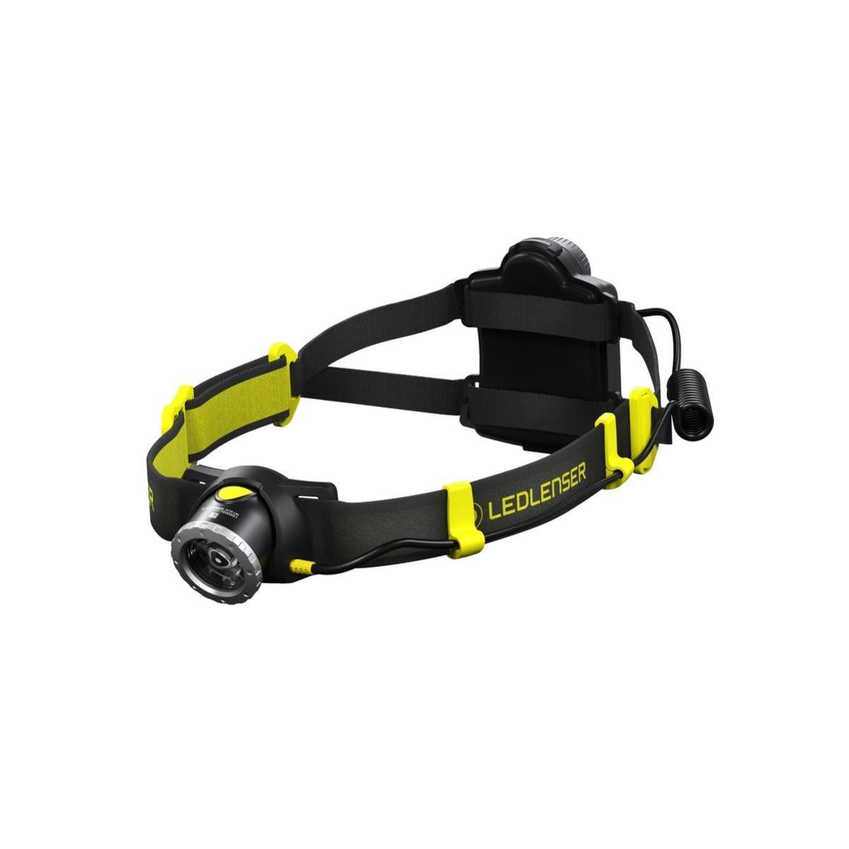 Lampe frontale LED iH7R CRI Noir/Jaune - Led Lenser | Leroy Merlin