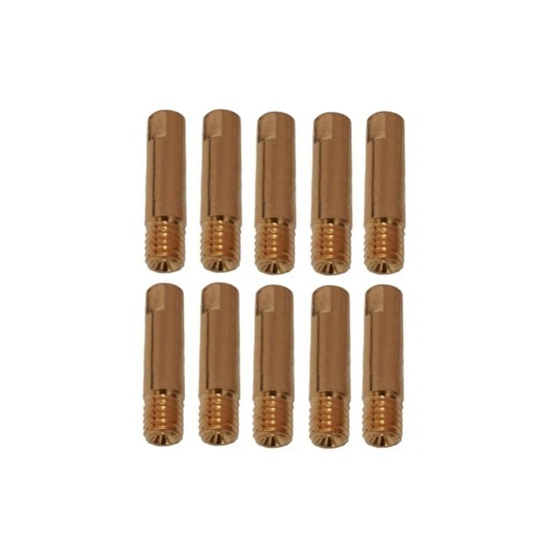 10 tubes contacts TRAFIMET pour soudure acier ou inox filetage M6 ...