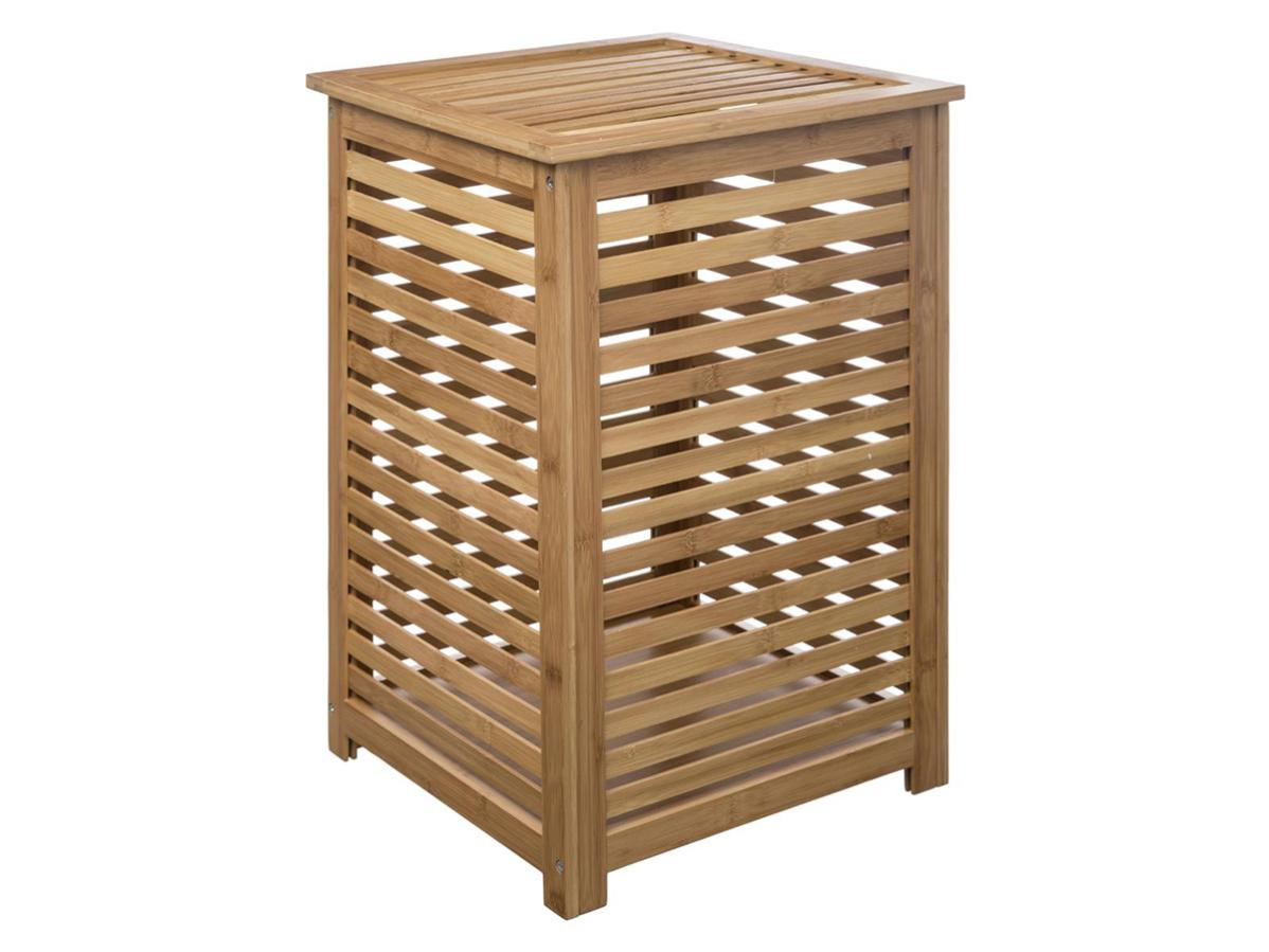 Cesto de la ropa sicela 65l bambú - cómoda sicela, bambú, tela ...