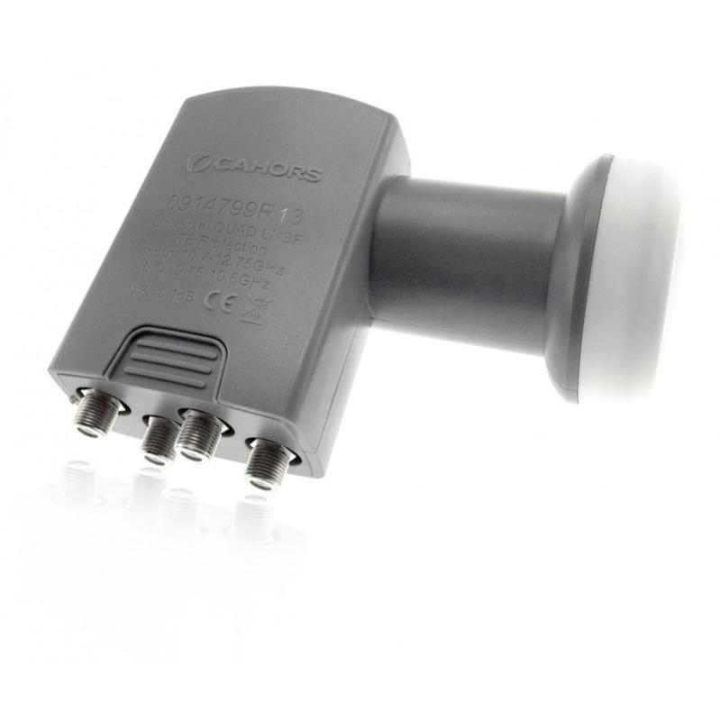 LNB Quad Universel 40mm Visiosat Cahors 0,1dB Full HD | Leroy Merlin