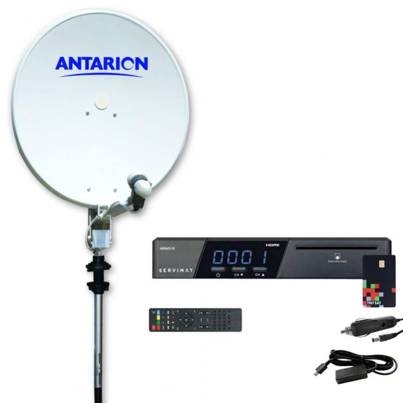 Pack Parabole Satellite Manuelle Aluminium 65cm + Récepteur TNTSAT ...