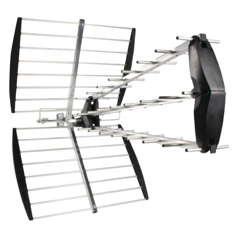 KÖNIG Antenne rateau UHF extérieure 15dB DVB-T/T2 Filtre LTE sur toit ...