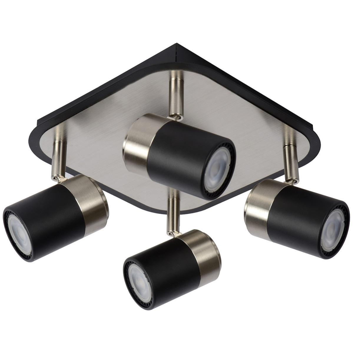 Spot plafond moderne LED dimmable 4 lampes Nert | Leroy Merlin