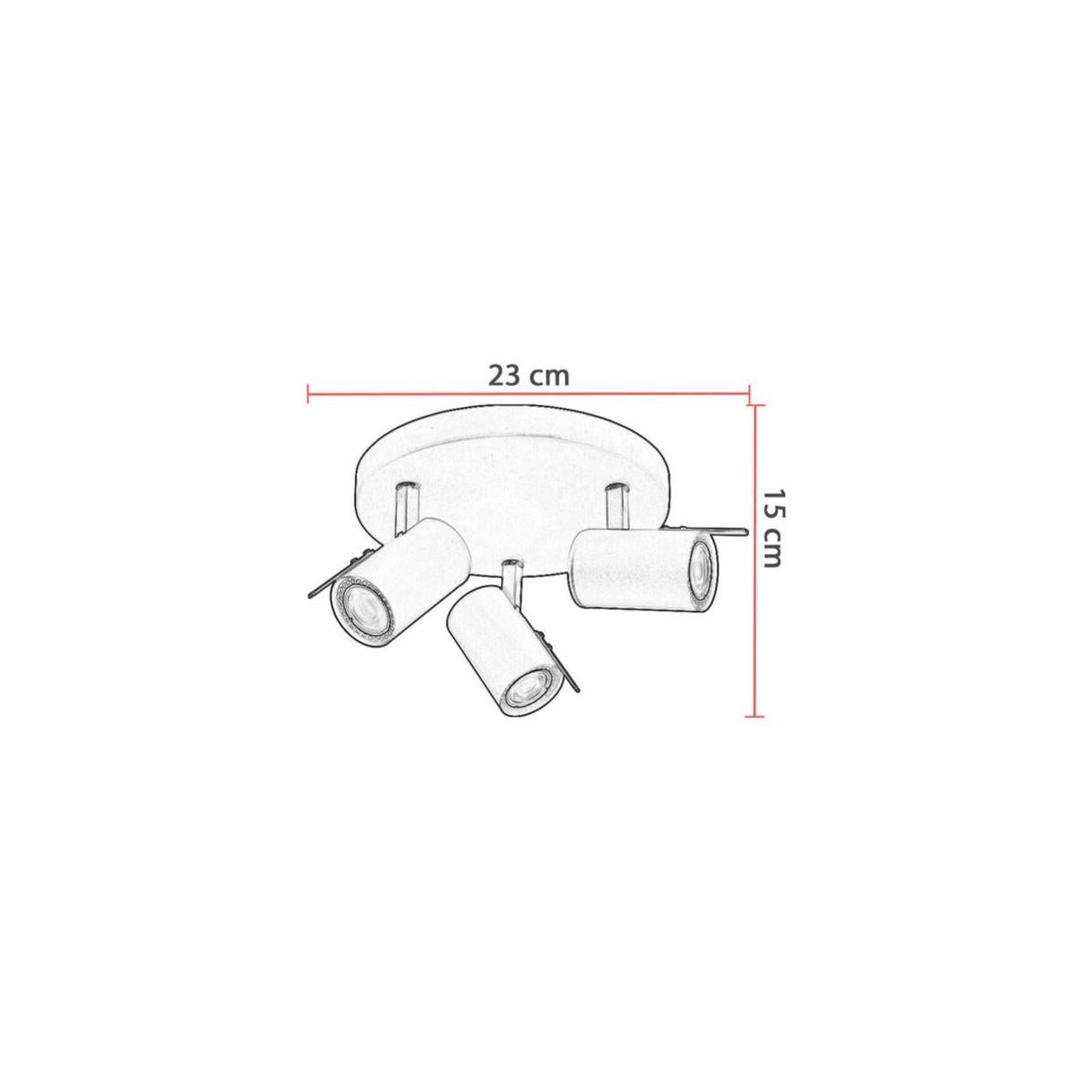 Spot plafond LED dimmable en métal mat Aurora | Leroy Merlin