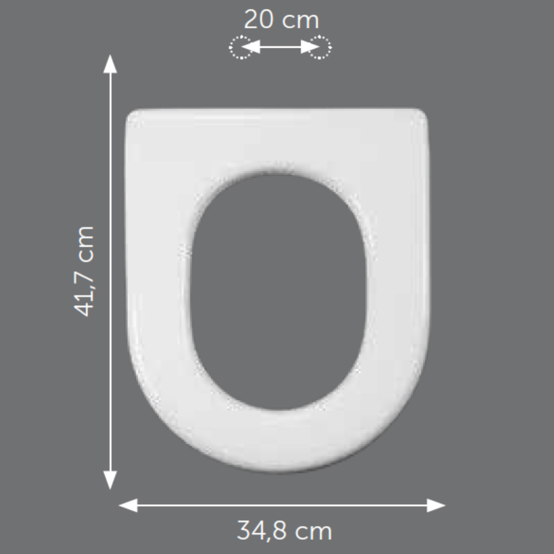 Copriwater dedicato per serie Zero 45 Catalano in resina poliestere ...