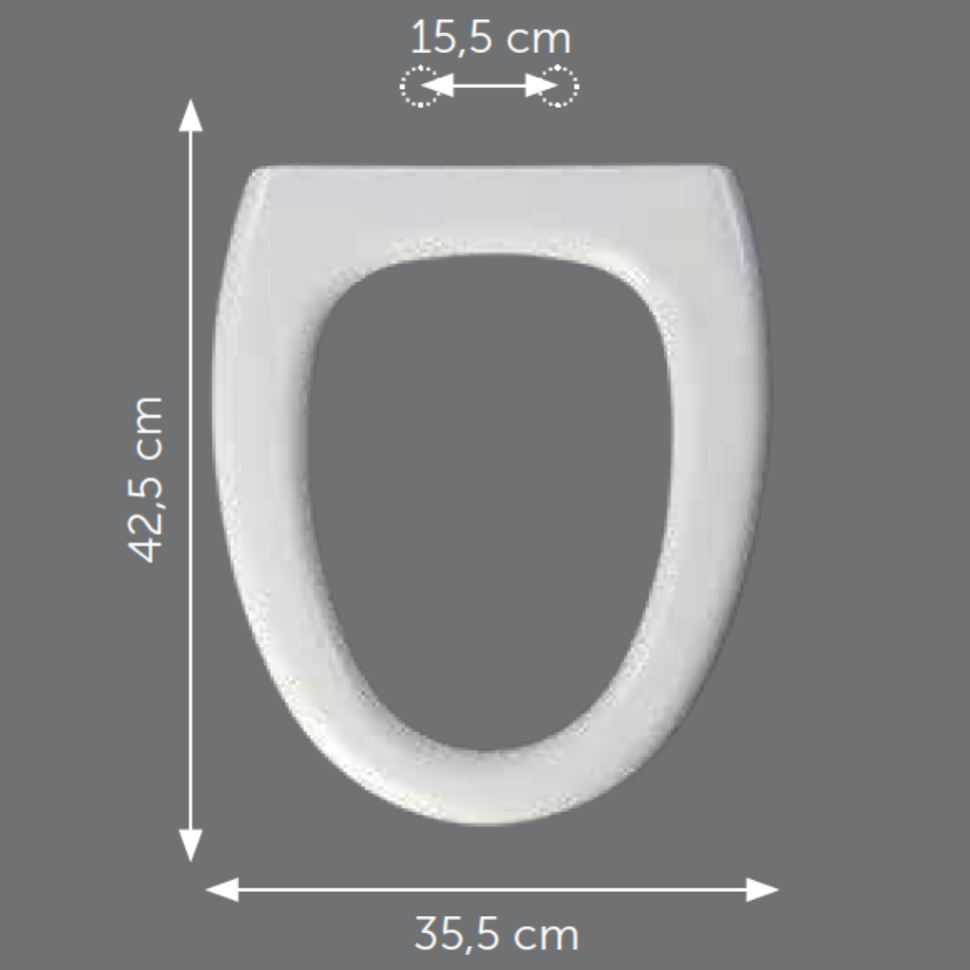 Copriwater dedicato per serie Clizia (vecchio) Venus in resina ...