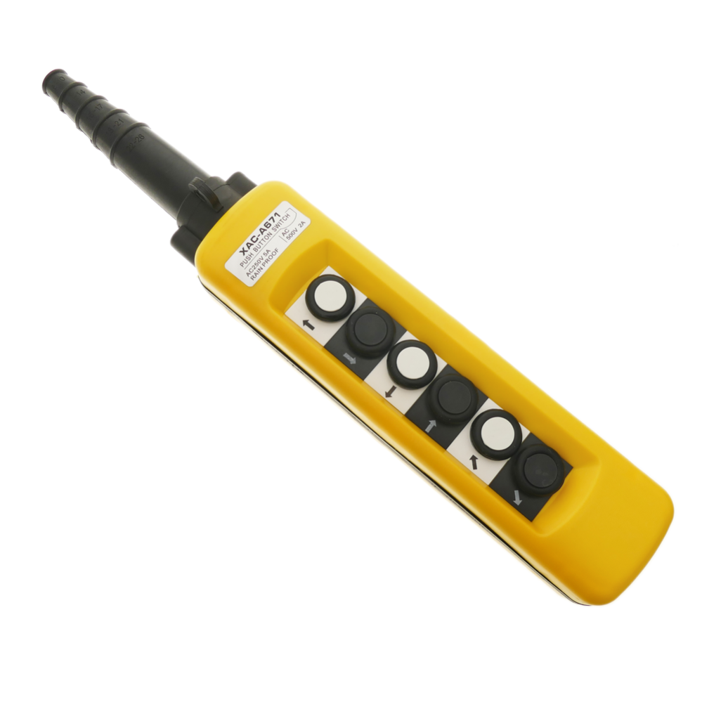 Boîte de commande avec 2+2+2 boutons poussoirs momentanés série XACA ...