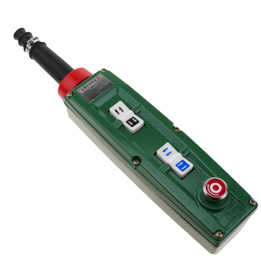 Boîte de commande avec 2+2 boutons poussoirs momentanés et arrêt d ...