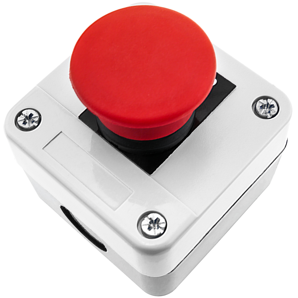 Boîte de commande avec bouton poussoir et arrêt d'urgence sans blocage ...