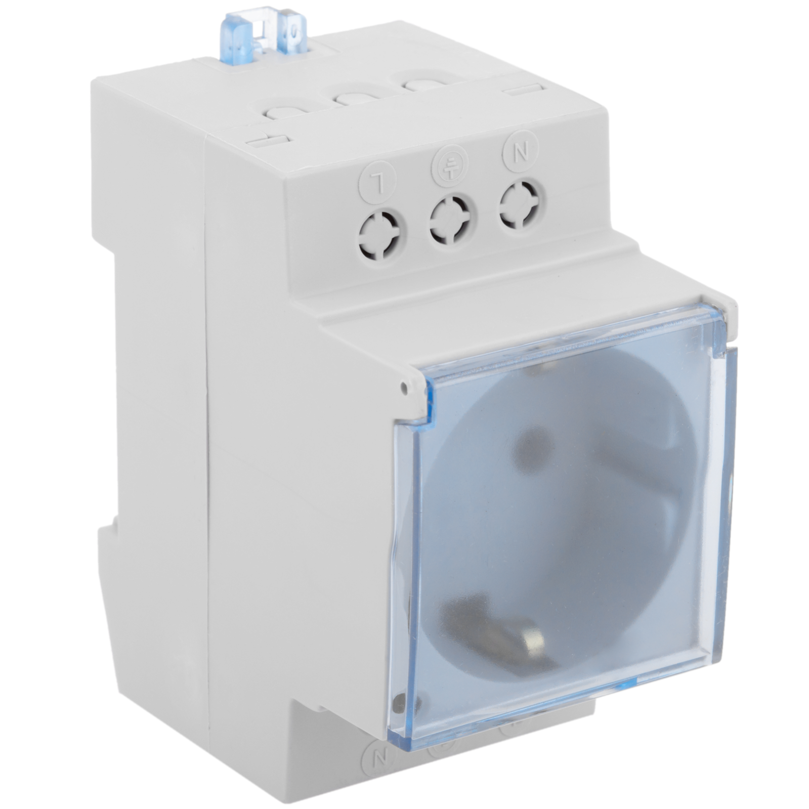 Base de enchufe schuko modular 16A para carril DIN | Leroy Merlin