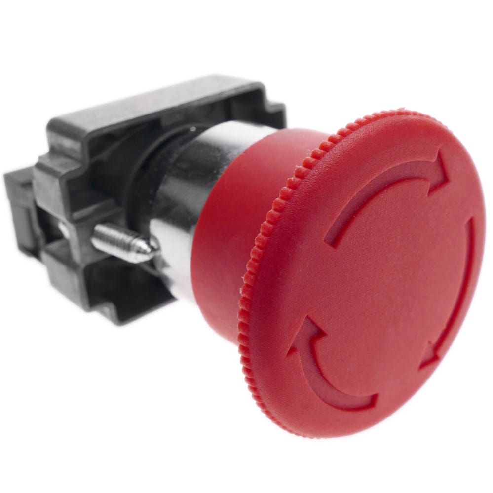 Bouton poussoir Pour L arret D urgence 22mm 1NC 400V 10A Avec bouton-poussoir-pour-l-arret-d-urgence-22mm-1nc-400v-10a-avec