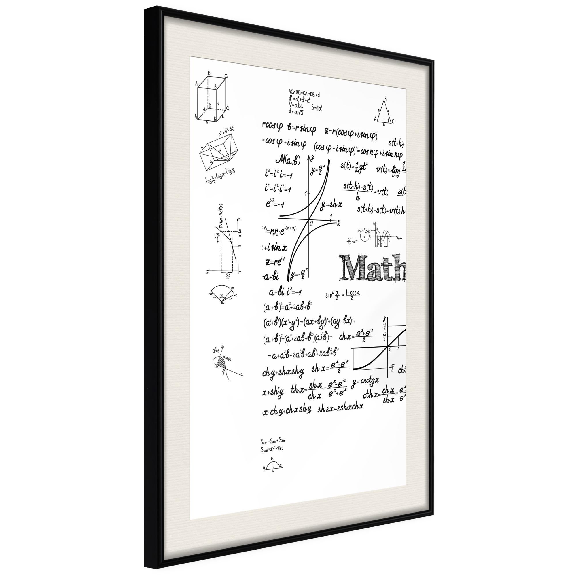 Poster - Math Formulas 20x30 cm | Leroy Merlin